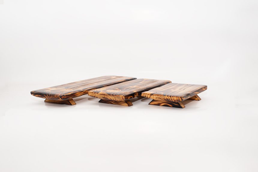 Drveni pladnjevi – rustico 12, set 3 komada – Tehno proces